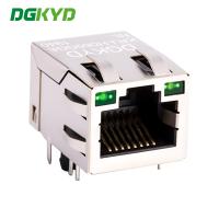 China KRJ-H060GGENL Single Port RJ45 Connector 100Mbps Ethernet Transformer with LED for sale