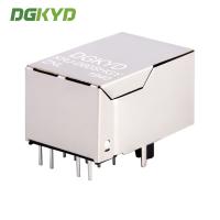China RJ45 Ethernet Socket with Integrated Transformer 100Mbps Shielded Connector KRJ-060SHGYZNL for sale