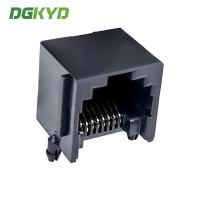 China RJ45 All Plastic Ear Mesh Port Connector 8P8C with Gold 0.6μ Plating for 10/100/1000BASE-T Networks for sale