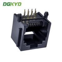 China RJ45 All Plastic Ear Mesh Port Connector 8P8C with Gold 0.6μ Plating for 10/100/1000BASE-T Networks for sale