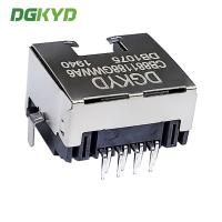 China RJ45 SMT Sinking Board 8P8C Shielded Jack 10/100/1000BASE-T Through Hole 8 Positions for sale