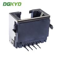 China RJ45 SMT Sinking Board 8P8C Shielded Jack 10/100/1000BASE-T Through Hole 8 Positions for sale