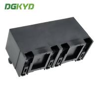 China Dual Port RJ45 Network Connector 8P8C with Gold Plating and PBT Housing - DGKYD561288IWA1DY1 for sale