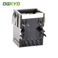 China PCB Network RJ45 Modular Jack With Filter , LED Tab Down Side Entry  Ethernet Socket RJ45 Network Interface 100Mbps Connector KRJ-1012GYENL for sale