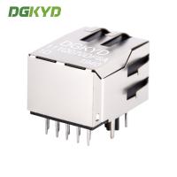 China Single Rj45 Ethernet Jack Integrated Transformer / Common Mode Choke , Og/Y Led DGKYD111Q070DF6A1D for sale