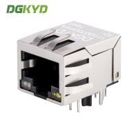 China Single Rj45 Ethernet Jack Integrated Transformer / Common Mode Choke , Og/Y Led DGKYD111Q070DF6A1D for sale