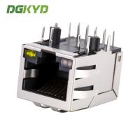 China Single Rj45 Ethernet Jack Integrated Transformer / Common Mode Choke , Og/Y Led DGKYD111Q070DF6A1D for sale