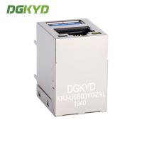 China 2x1 Stack RJ45 USB 3.0 Combo Jack KRJ-USB03YGZNL with 8 Positions and -40℃ to 85℃ Operating Range for sale