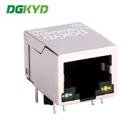 China RJ45 Connector 100Mbps Ethernet Port Without Transformer, With Light And Shielding DGKYD111B035AB2A1D for sale