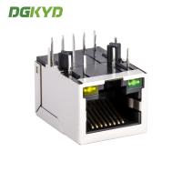 China DGKYD111Q070CC2A1D RJ45 Gigabit Network Connector with 10 Positions and -40℃ to 85℃ Operating Temperature for sale