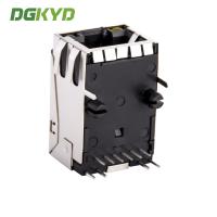 China 100BASE Cat5 Single Port 6 Pin RJ45 LAN Jack with Filter for Fiber Optic Transceivers KRJ-254GYNL for sale