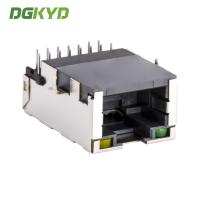 China RJ45 PCB Connector with Magnetics Cat5 Network Port KRJ-CB009NL 1x1 8P Single Port for sale