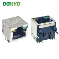 China RJ45 Connector Network Socket 8P8C Connector Horizontal With Lamp / Shield DGKYD561188AB1A1DY128 for sale
