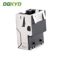 China PCB Magnetic Jack RJ45 Ethernet Connector with Megabit Transformer SMD 100Base-T 8P10C for sale
