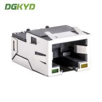 China PCB Magnetic Jack RJ45 Ethernet Connector with Megabit Transformer SMD 100Base-T 8P10C for sale