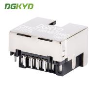 China Shielded Low Profile RJ45 Jack SMT 8P8C Sink Board 4.2 DIP with LED Yellow Green for sale