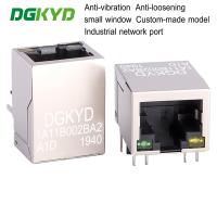 China RJ45 100Mbps Connector Network Port Socket 8P8C Compact Window Surface DGKYD1A11B002BA2A1D for sale