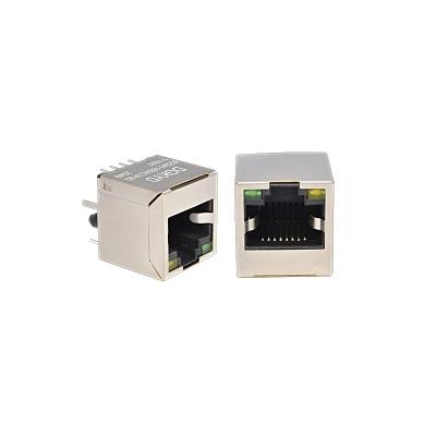 China DGKYD 8P8C RJ45 Connector with Green/Yellow LED -40℃ to 85℃ Temperature Range for 10G BASE-T Networks for sale