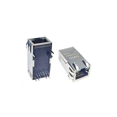 China DGKYD 12-Pin RJ45 Connector with 6u Gold Plating and Shielded Design for Gigabit Industrial Networks for sale