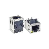 China DGKYD RJ45 10P8C Network Jack with 6μ Gold Plating and Dual-Color LED for 10G BASE-T Ethernet for sale