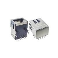 China 1-Port RJ45 Connector 10P PBT with Filter and Shielding for Gigabit Ethernet Networks for sale