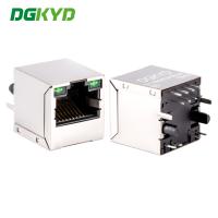 China 16.9mm Height Cat5e RJ45 LAN Jack Vertical Modular Jack with Magnetic DGKYD511B083AB3A8D for sale