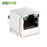 China 16.9mm Height Cat5e RJ45 LAN Jack Vertical Modular Jack with Magnetic DGKYD511B083AB3A8D for sale