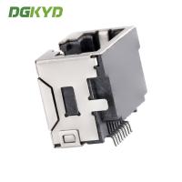 China Custom Shield 8p8c SMD Rj45 Keystone Jack , Extra Low Profile Ethernet Connector KRJ-85A85MMNL for sale