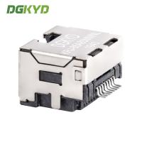 China Custom Shield 8p8c SMD Rj45 Keystone Jack , Extra Low Profile Ethernet Connector KRJ-85A85MMNL for sale