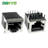 China RJ45 Connector DGKYD5621E1118GWA1DY11B006 10P8C Shielded Half Package Network Port 10/100/1000Base-T for sale