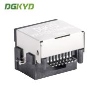 China Shield Right Angle Extra Low Profile Rj45 Ethernet Connector, 8p8c Jack SMD KRJ-72A75MMNL for sale
