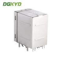 China Cat3 RJ45 Connector Stack Over Dual USB 2.0 A Type With Y/G Led KRJ-2USB02YGZNL for sale