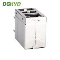 China Cat3 RJ45 Connector Stack Over Dual USB 2.0 A Type With Y/G Led KRJ-2USB02YGZNL for sale