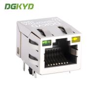 China RJ45 network port socket with built-in 100Mbps integrated transformer and light DGKYD211B002FD2A4D for sale