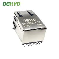 China DGKYD311B083DA1A7S009 SMD RJ45 Magnetic Jack with 10 Positions and Gold 6μ Plating for 100 Base-T Networks for sale
