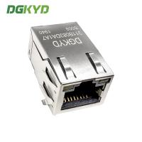 China DGKYD311B083DA1A7S009 SMD RJ45 Magnetic Jack with 10 Positions and Gold 6μ Plating for 100 Base-T Networks for sale
