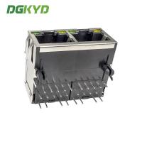 China RJ45 Network Port Connector with 2.5G Integrated Transformer - 8 Position, Gold 6μ Plating, -40℃ to 85℃ Operating Range for sale
