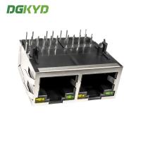 China RJ45 Network Port Connector with 2.5G Integrated Transformer - 8 Position, Gold 6μ Plating, -40℃ to 85℃ Operating Range for sale