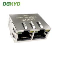 China RJ45 Network Port Connector with 2.5G Integrated Transformer - 8 Position, Gold 6μ Plating, -40℃ to 85℃ Operating Range for sale
