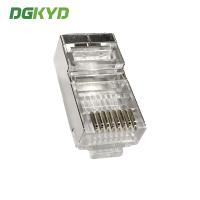 China RJ45 8P8C Shielded Copper Shell Connector with 8 Positions and -40℃ to 85℃ Temperature Range for sale