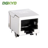 China RJ45 Network Connector Single Port Shielded 10 Pins 10 Contacts KRJ-5621S10P10CNL for sale