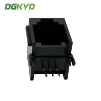 China RJ11 Industrial Grade 6P6C Horizontal Network Connector Without LED DGKYD5523E1166IWA1DY1 for sale