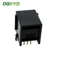 China RJ11 Industrial Grade 6P6C Horizontal Network Connector Without LED DGKYD5523E1166IWA1DY1 for sale