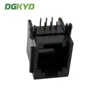 China RJ11 Industrial Grade 6P6C Horizontal Network Connector Without LED DGKYD5523E1166IWA1DY1 for sale