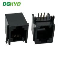 China RJ11 Industrial Grade 6P6C Horizontal Network Connector Without LED DGKYD5523E1166IWA1DY1 for sale
