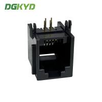 China RJ11 connector 6P4C without light and filter network port socket DGKYD5523E1164IWA1DY1 for sale