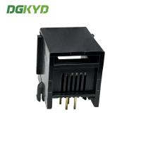 China RJ11 connector 6P4C without light and filter network port socket DGKYD5523E1164IWA1DY1 for sale