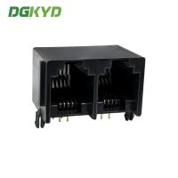 China RJ11 Ethernet Port Connector 1x2 6P6C with 2250VDC Withstand Voltage and -40℃ to 85℃ Operating Range for sale