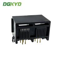 China RJ11 Ethernet Port Connector 1x2 6P6C with 2250VDC Withstand Voltage and -40℃ to 85℃ Operating Range for sale