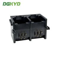 China RJ11 Ethernet Port Connector 1x2 6P6C with 2250VDC Withstand Voltage and -40℃ to 85℃ Operating Range for sale